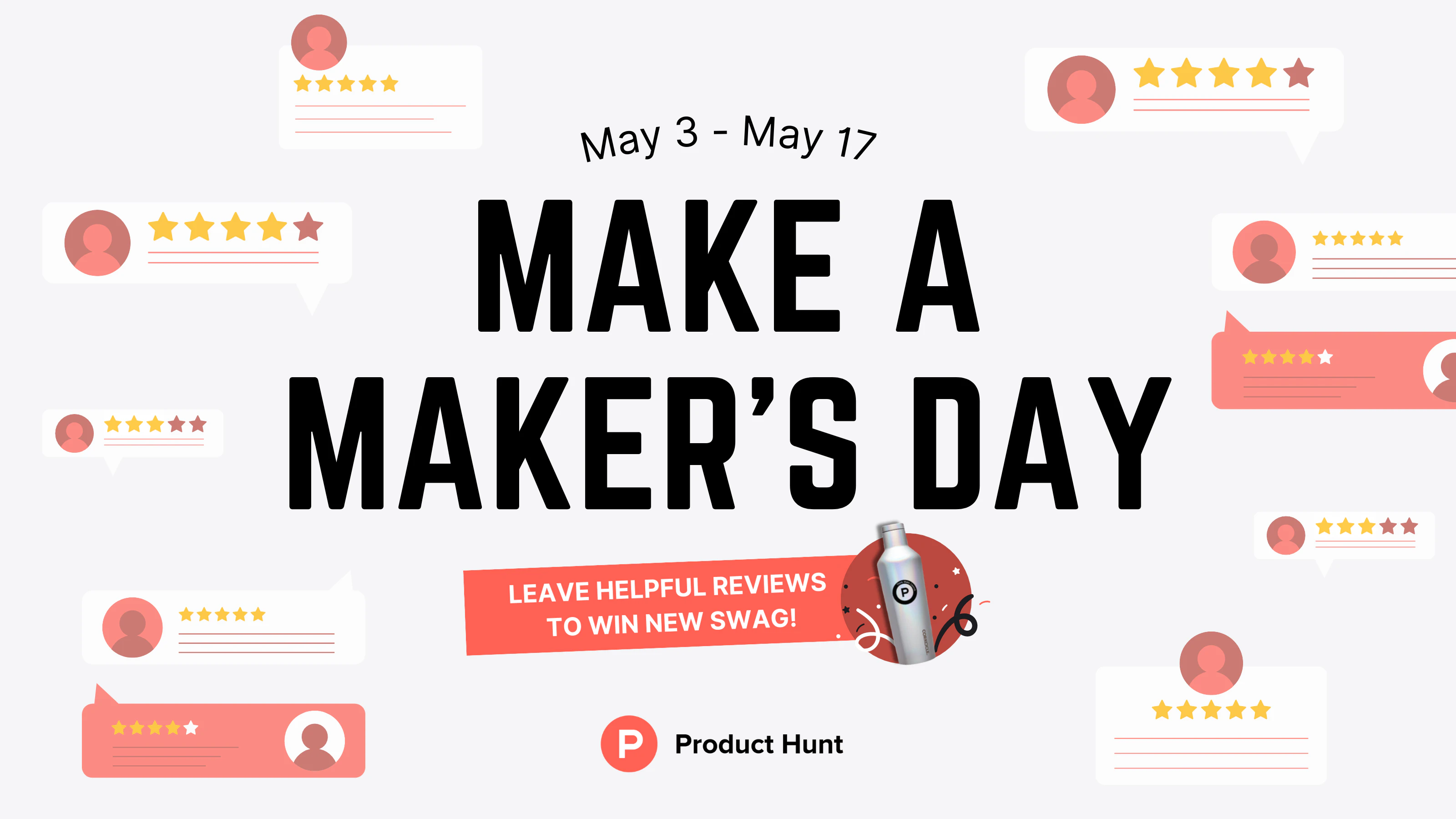Review challenge: Make a maker's day | Product Hunt