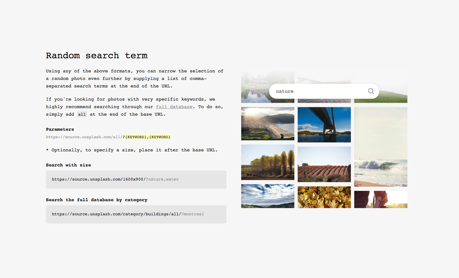 Unsplash Source - A simple API for embedding hi-res Unsplash photos ...