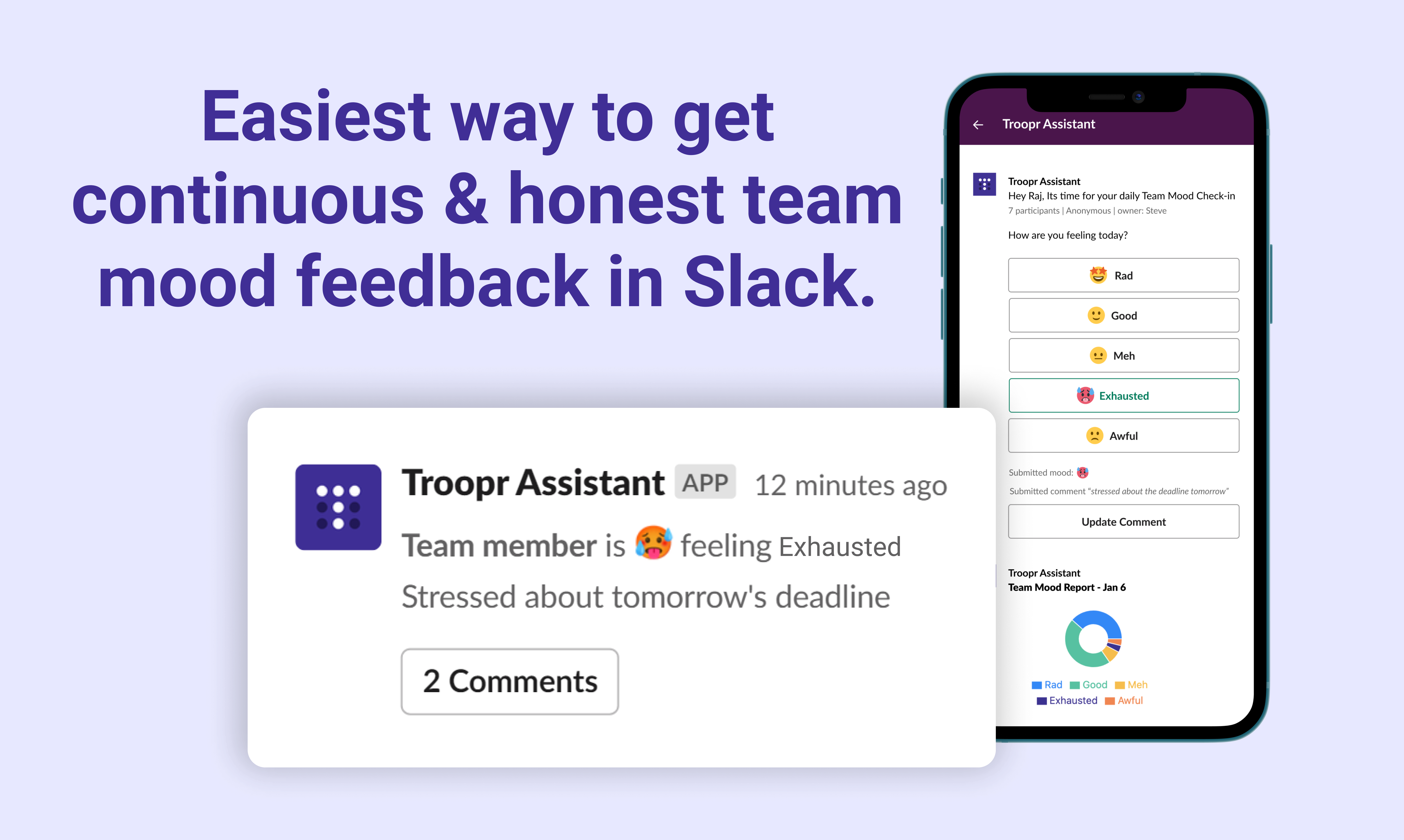 Slack Mood Check-in by Troopr - Know how your team is feeling everyday ...