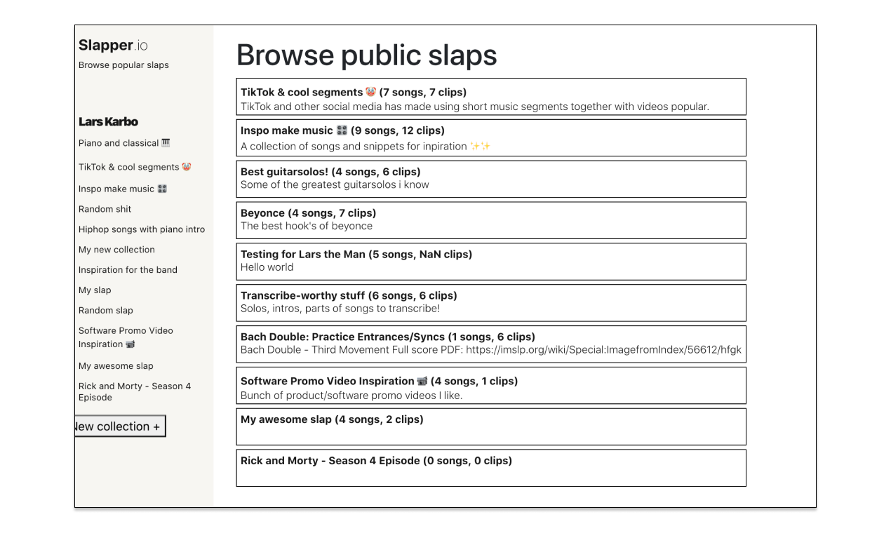 Slapper - Audio moodboard for Spotify and Youtube segments | Product Hunt