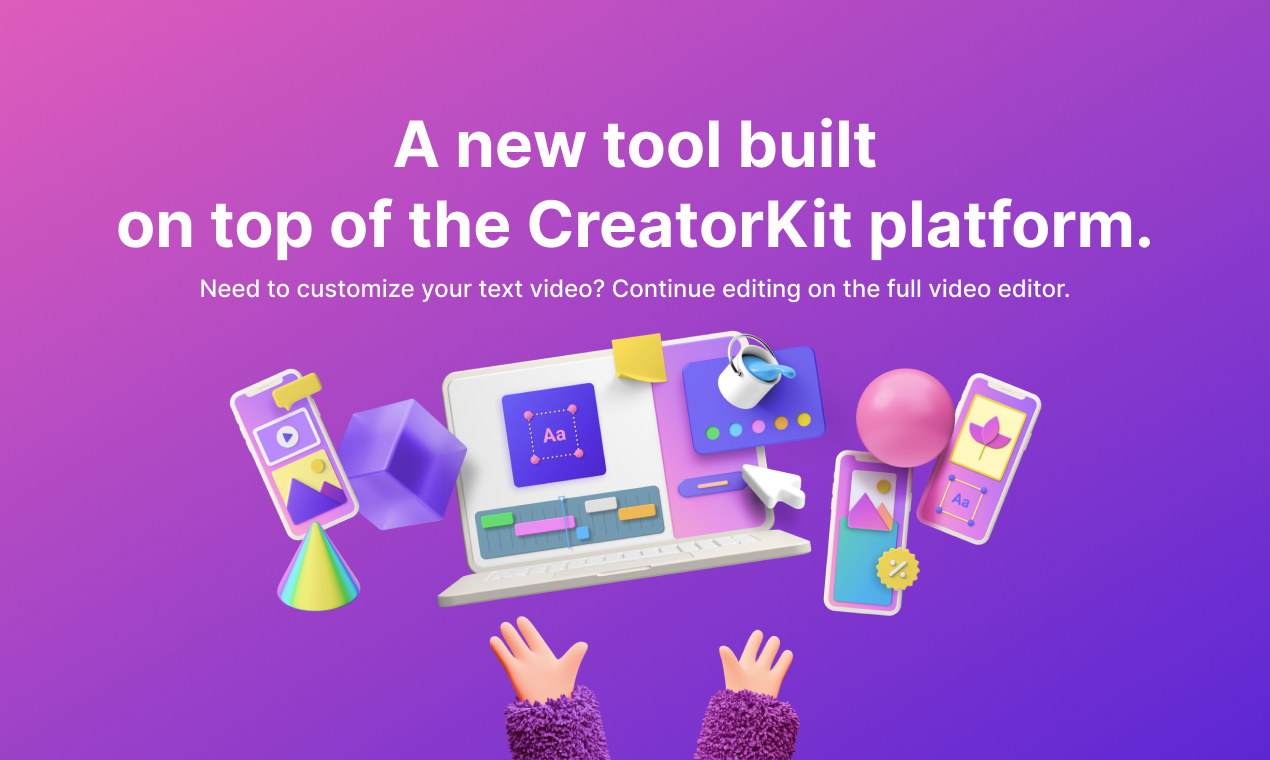 Text to Video by CreatorKit - Create fast text videos with animated ...