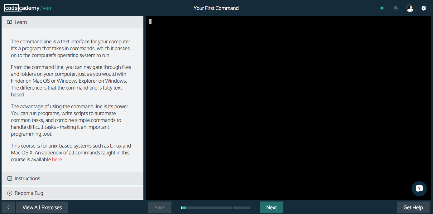 Codecademy's Learn the Command Line : p/codecademy | Product Hunt