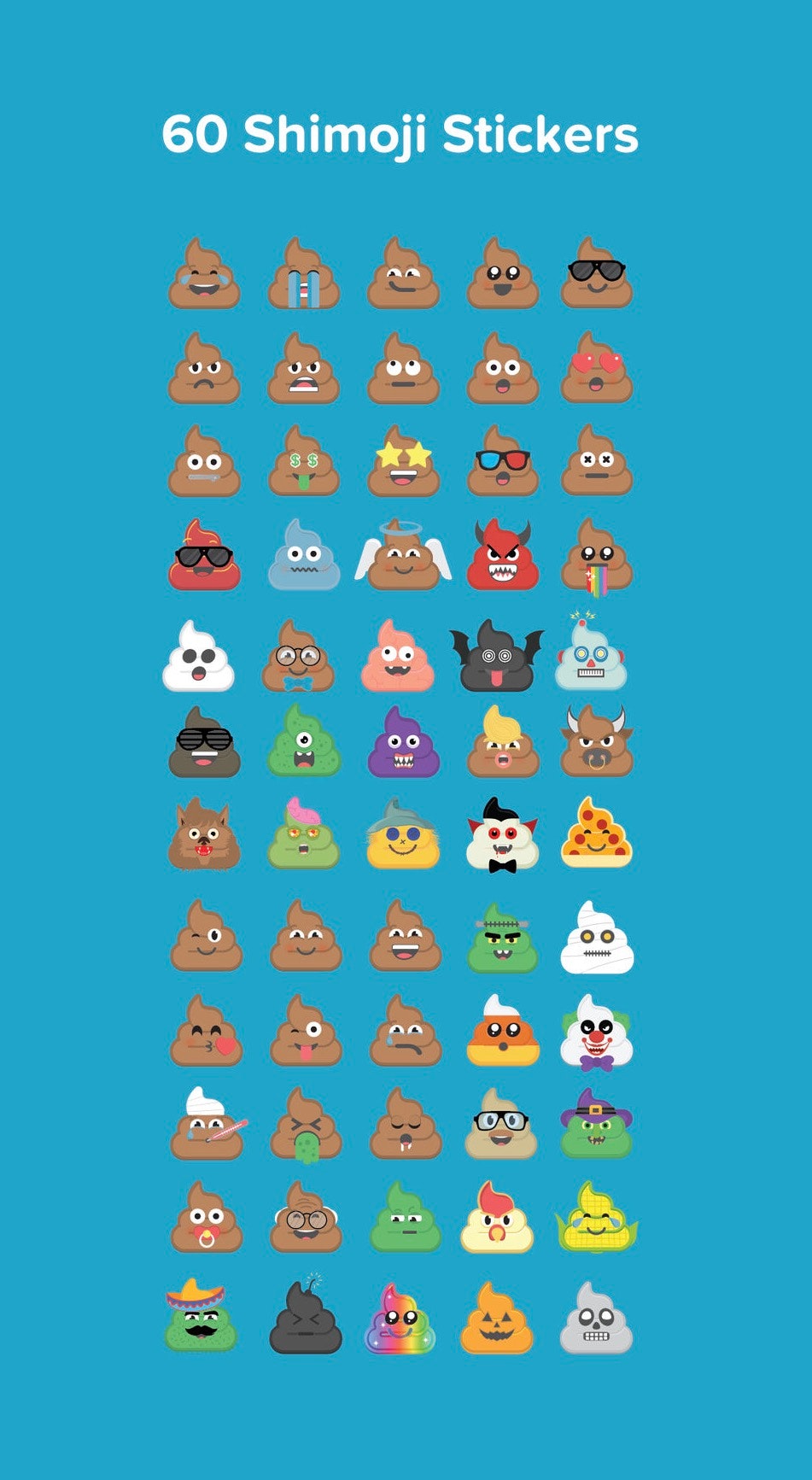 Shimoji - The poo sticker pack | Product Hunt