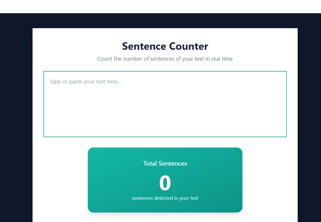Sentence Counter: count number of line in the text | Product Hunt