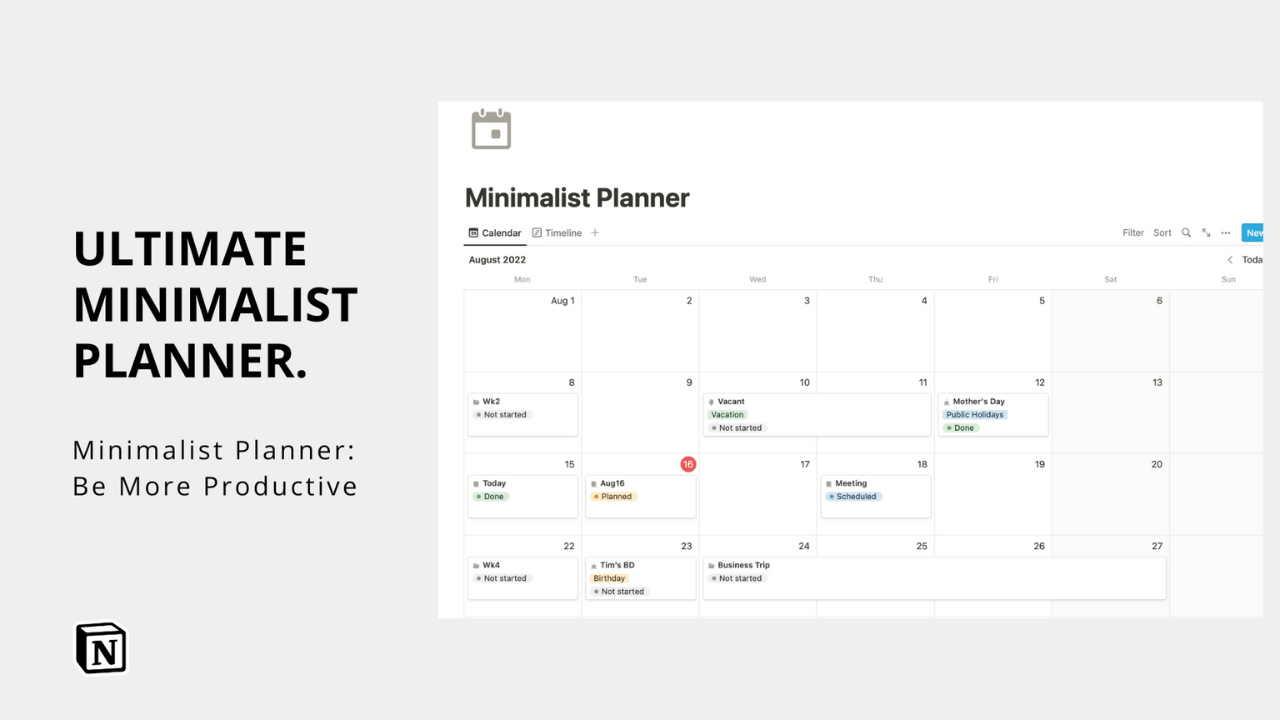 Ultimate Minimalist Planner Makers | Product Hunt