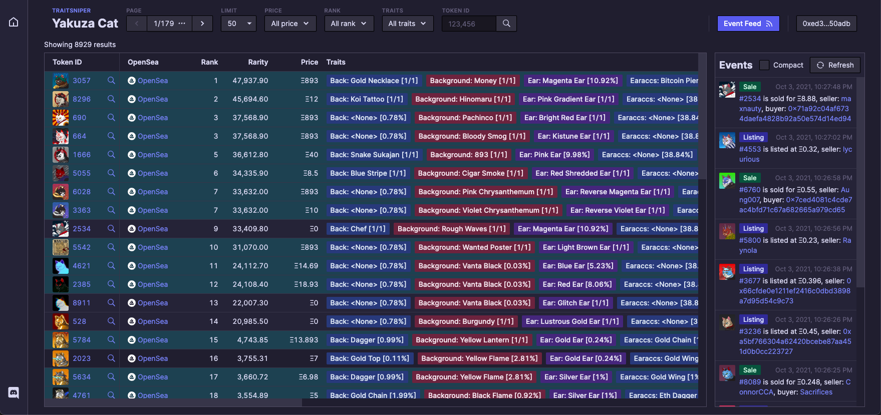 Trait Sniper: A metadata sniffing tool for all NFTs collection ...