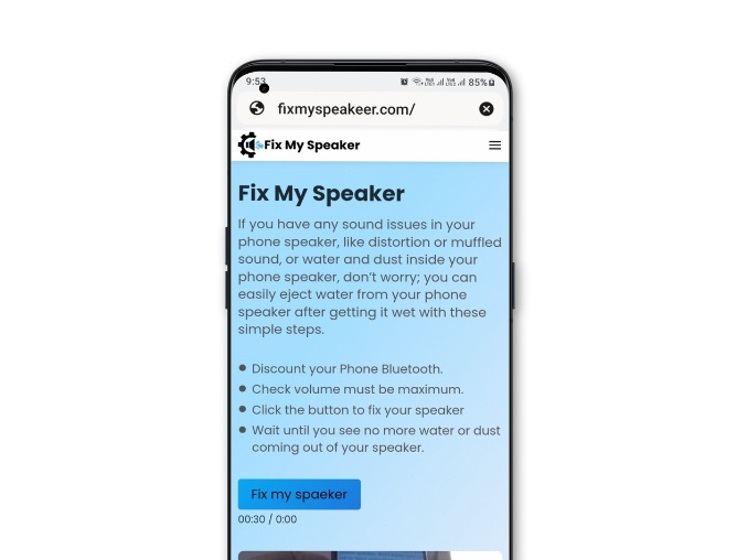 Fix My Speaker: Speaker cleaner sound eject water from your phone's speaker | Product Hunt