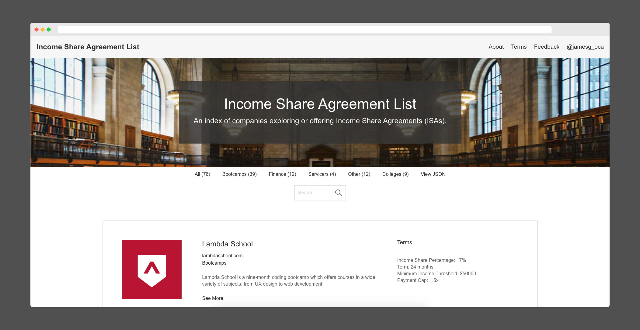 ISA List: An index of companies offering Income Share Agreements ...