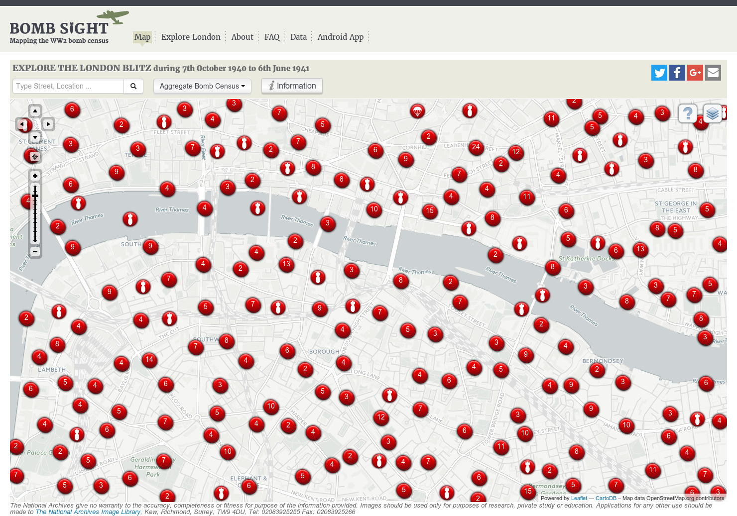 Bomb Sight: Find WWII bomb locations on modern map using big data ...