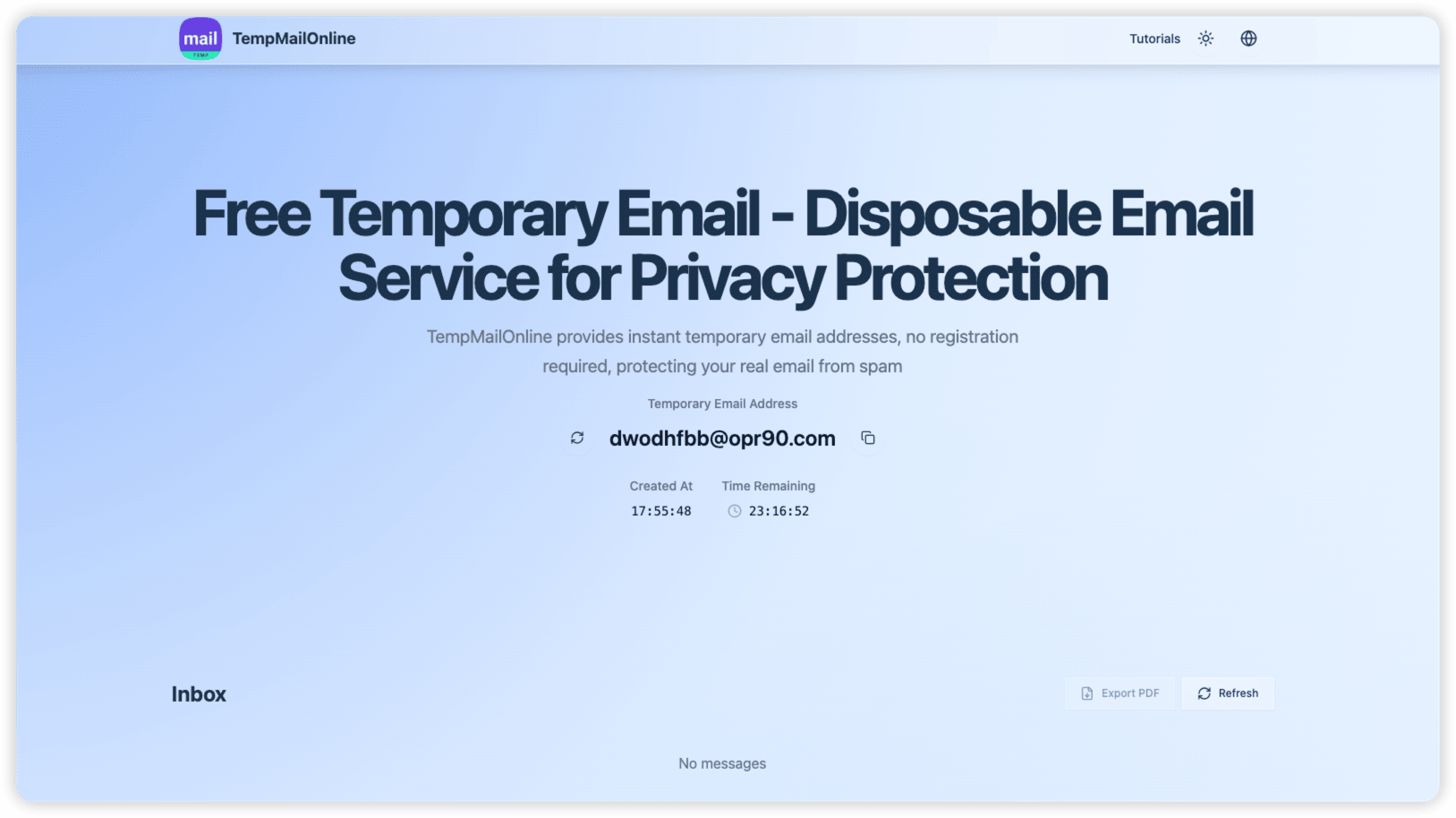 TempMailOnline: Free disposable email service | Product Hunt