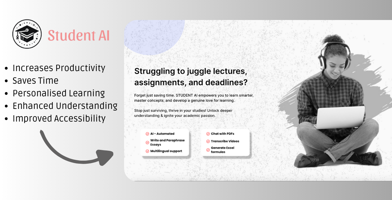 Student AI: AI Productivity Tool for Students: Learn Smart, Excel Fast ...