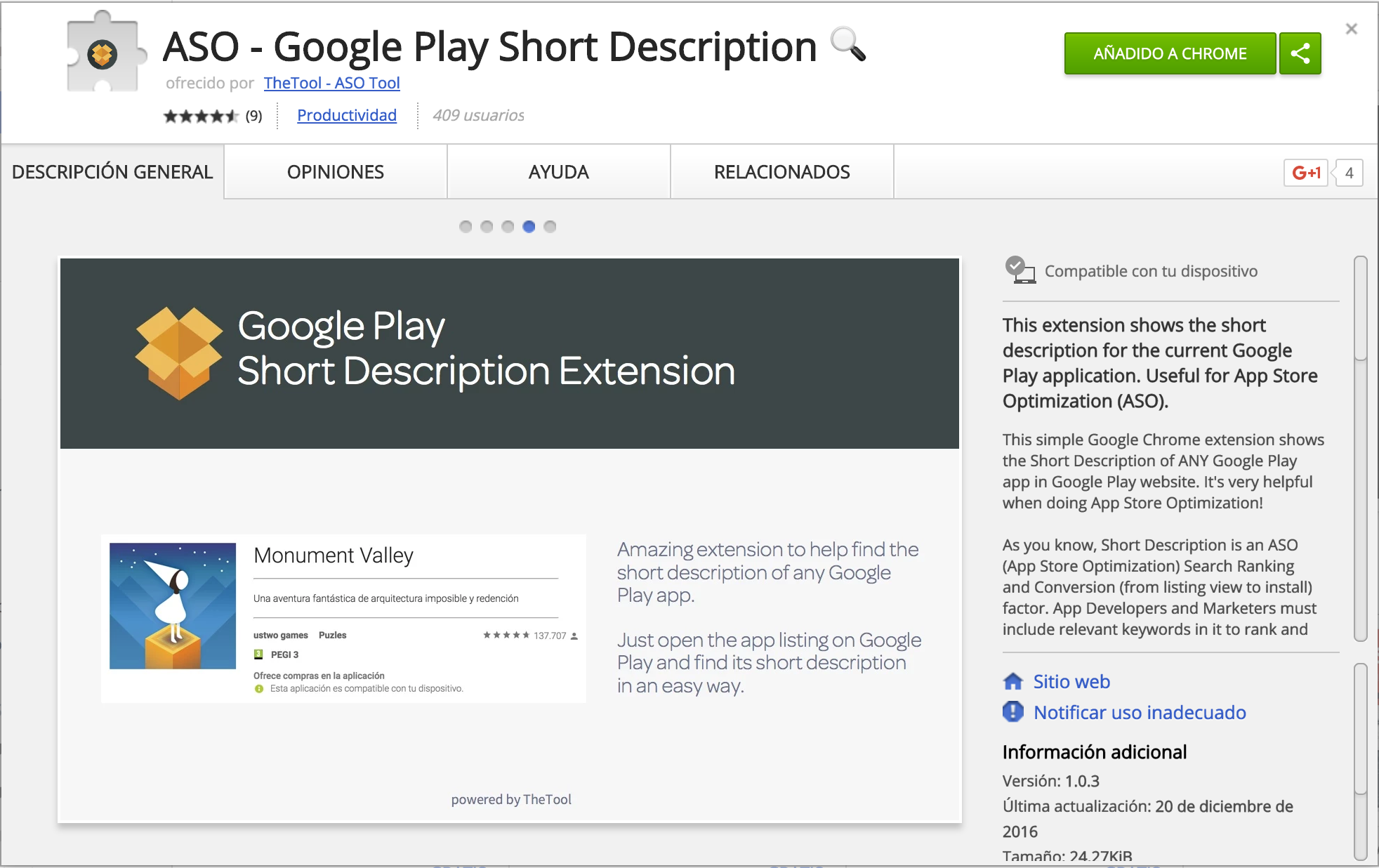 ASO Google Play Store Short Description Viewer: A free Google Chrome extension for ASO Keyword ...
