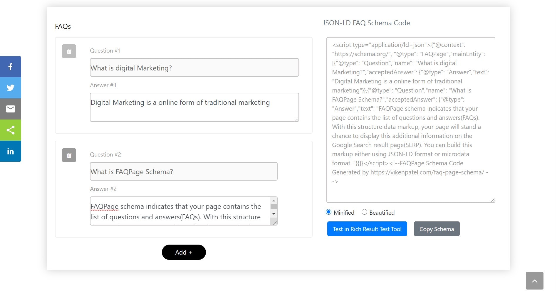 FAQ Page Schema Generator Product Information and Latest Updates (2025 ...