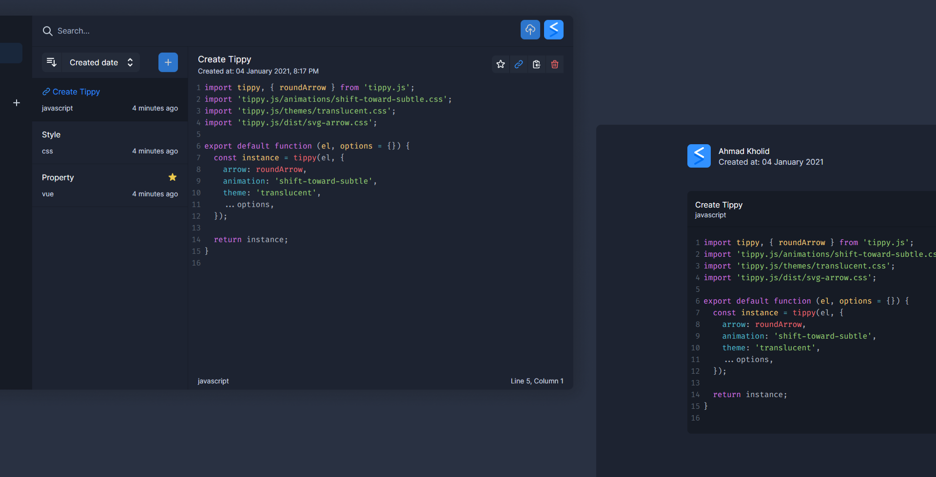 Snapcode - Manage and share your code snippets | Product Hunt