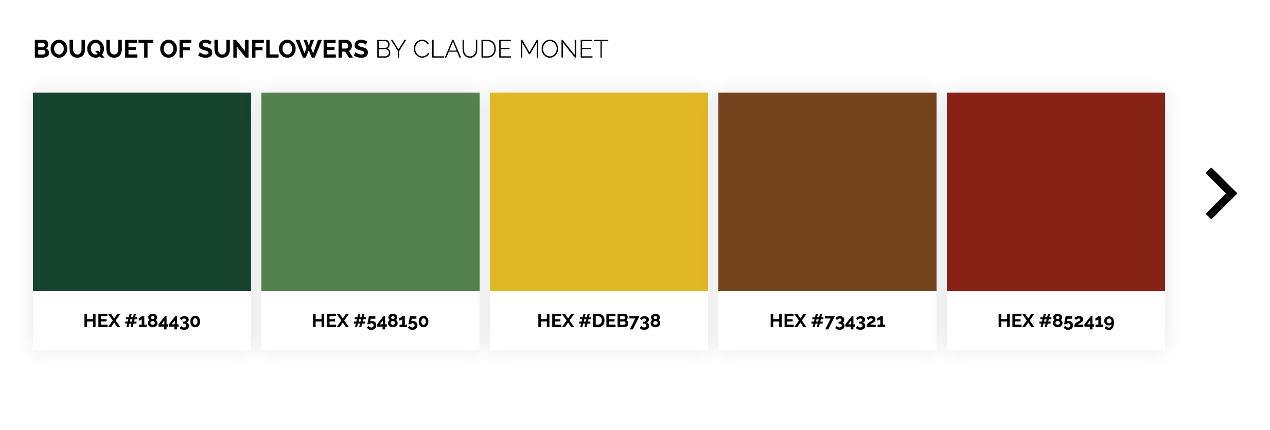 Color Lisa - Color palette masterpieces from the greatest artists ...