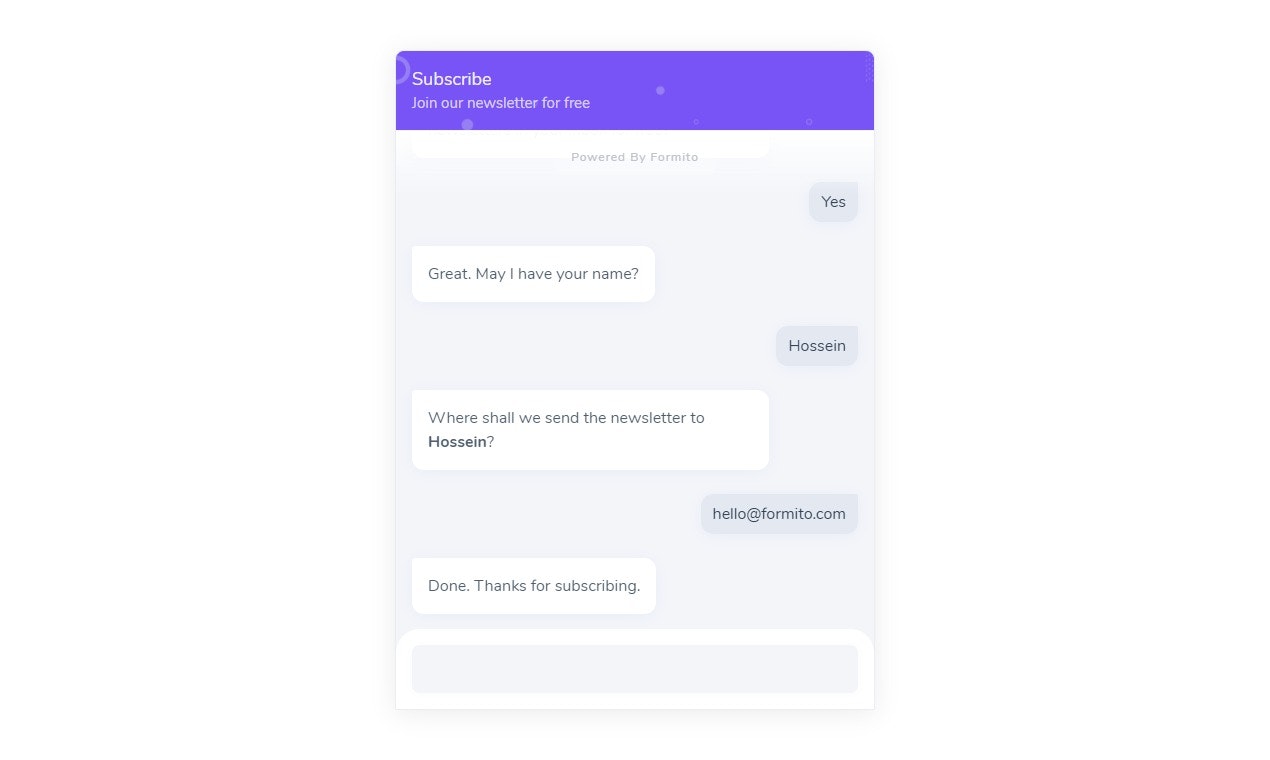 Formito - Create form bots that people enjoy answering | Product Hunt