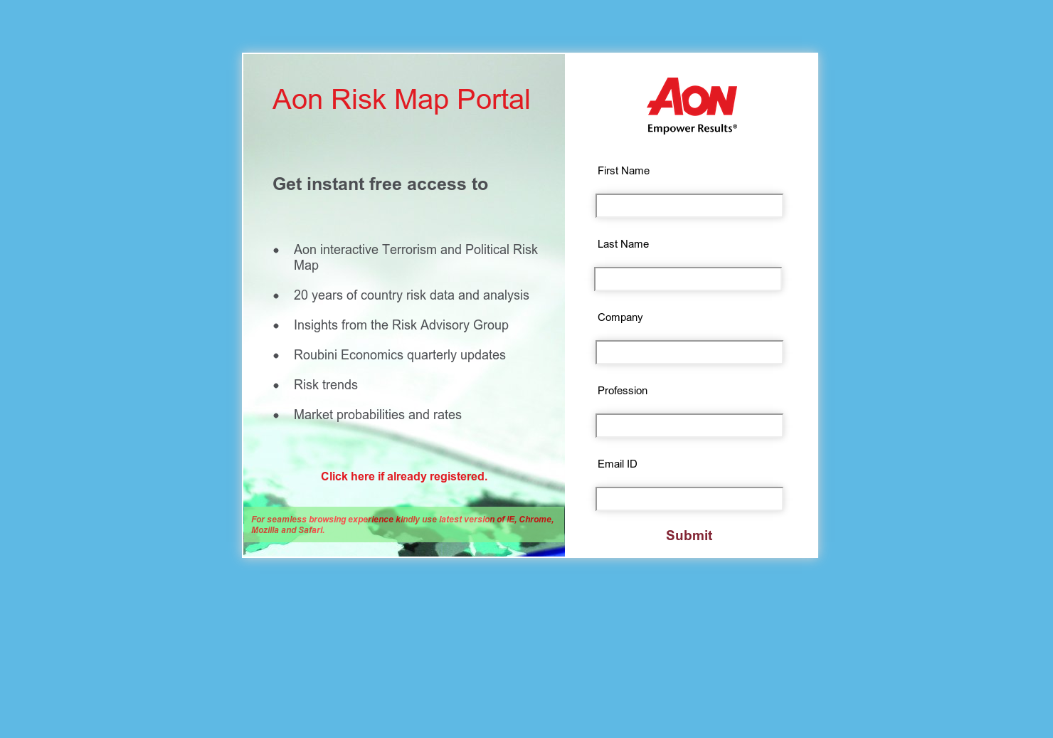 Aon Risk Map: Aon interactive Terrorism and Political Risk Map ...