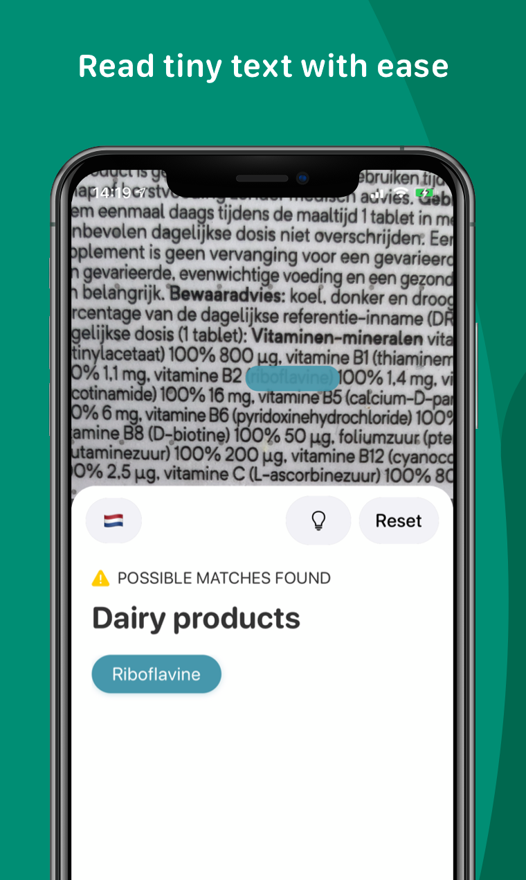 Soosee: AR Ingredient Scanner - Quickly check food for allergens and ...