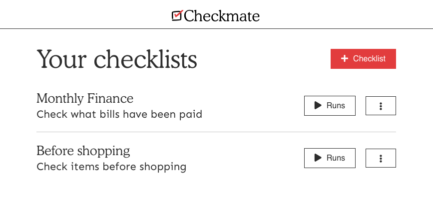 CheckMate: Start using checklists to increase your productivity ...