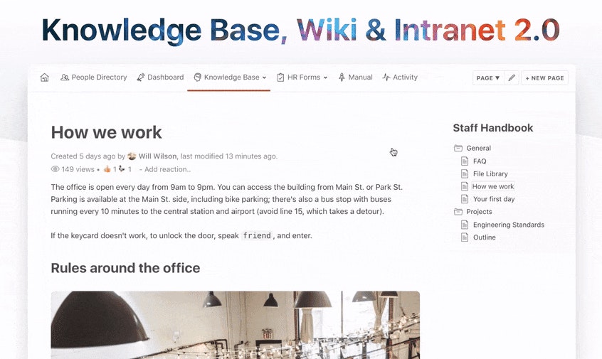 Papyrs: A new take on knowledge bases, team wikis & intranet sites ...