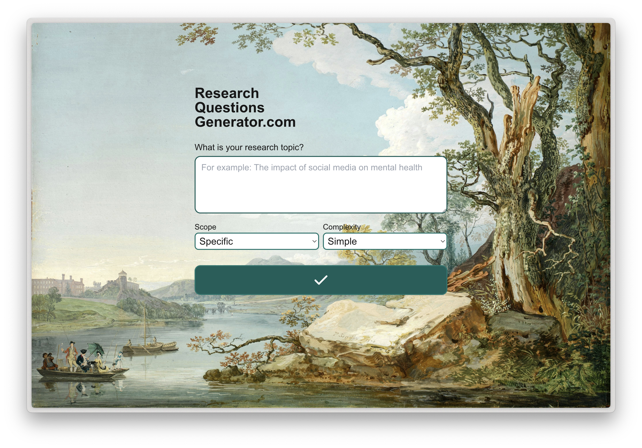 Research Questions Generator: Get unlimited help finding your next ...