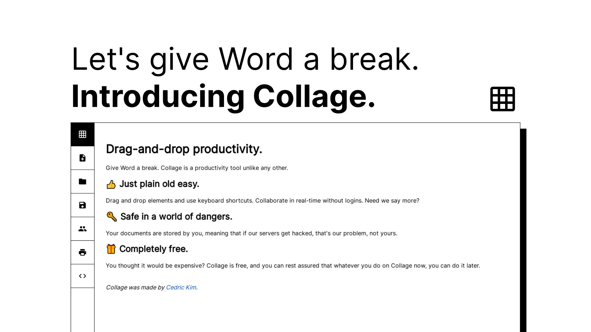 Collage: Drag and drop productivity. | Product Hunt