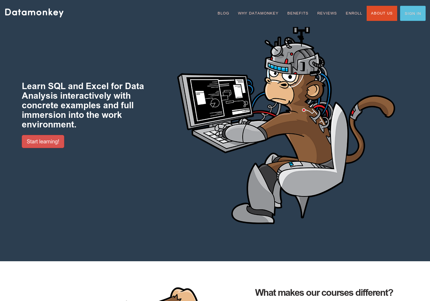 Data Monkey - Codeacademy for data | Product Hunt