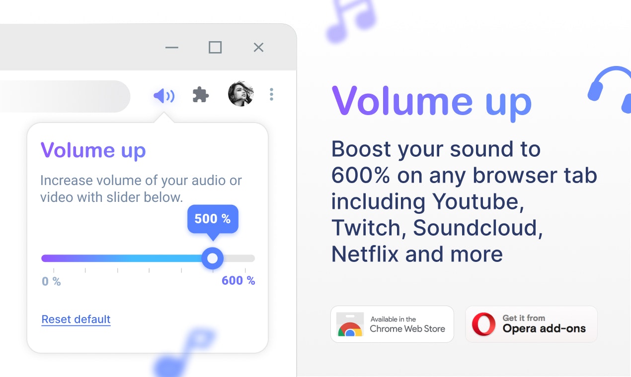 Volume Up: Increase volume of your audio or video on any browser tab ...