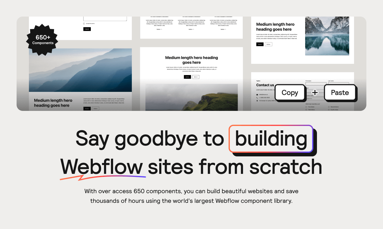 Relume - The World's Largest Webflow component library | Product Hunt
