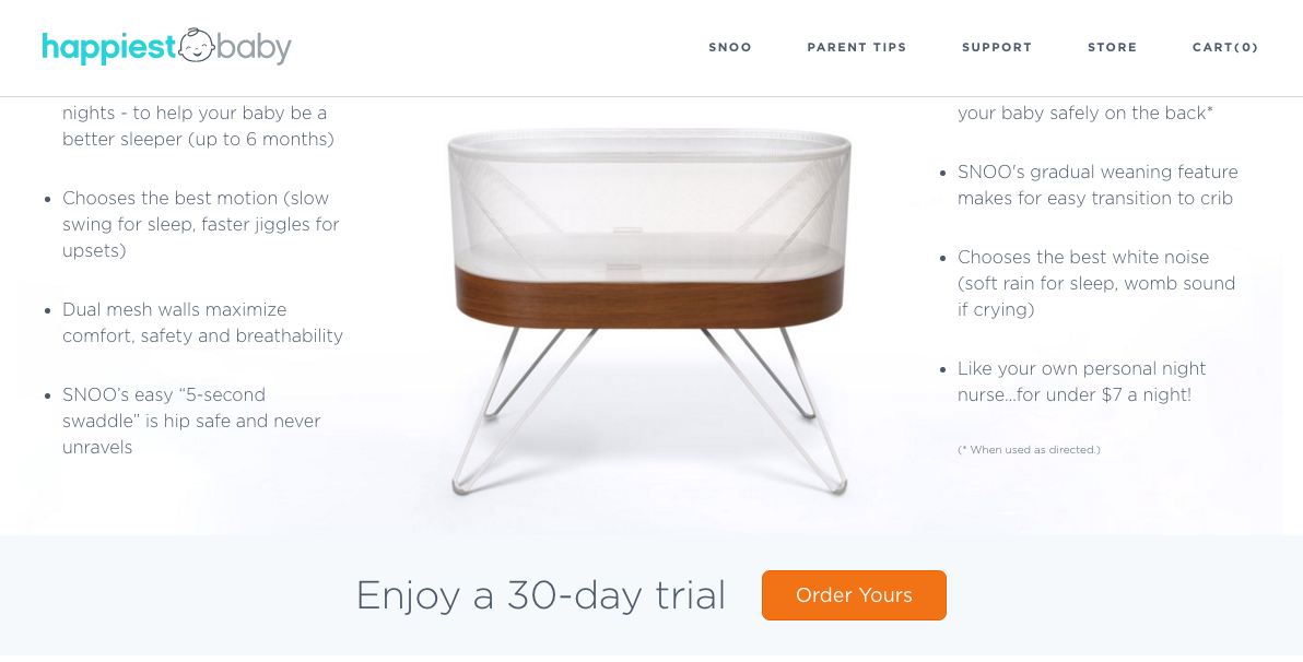 Snoo - The world's most technologically advanced bassinet | Product Hunt