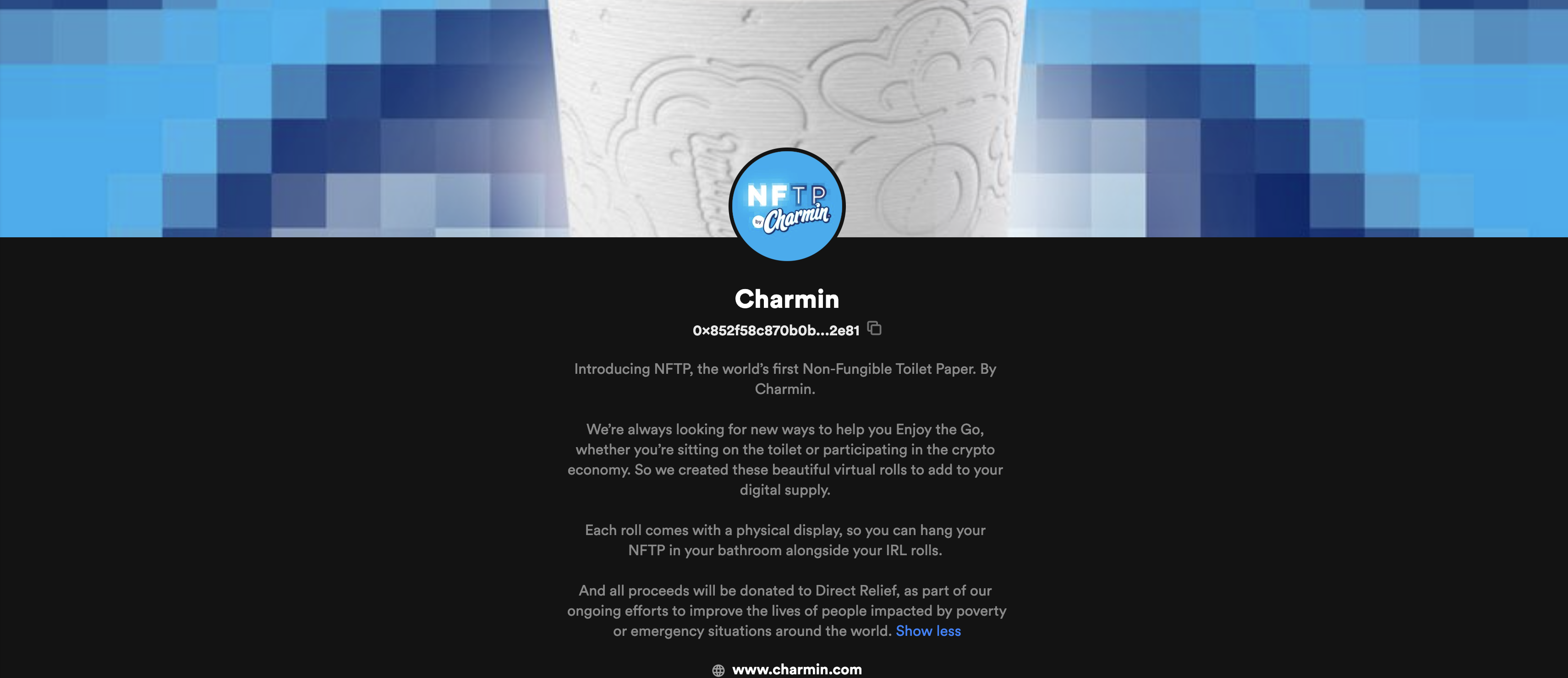 Charmin NFTP: The world's first non-fungible toilet paper | Product Hunt