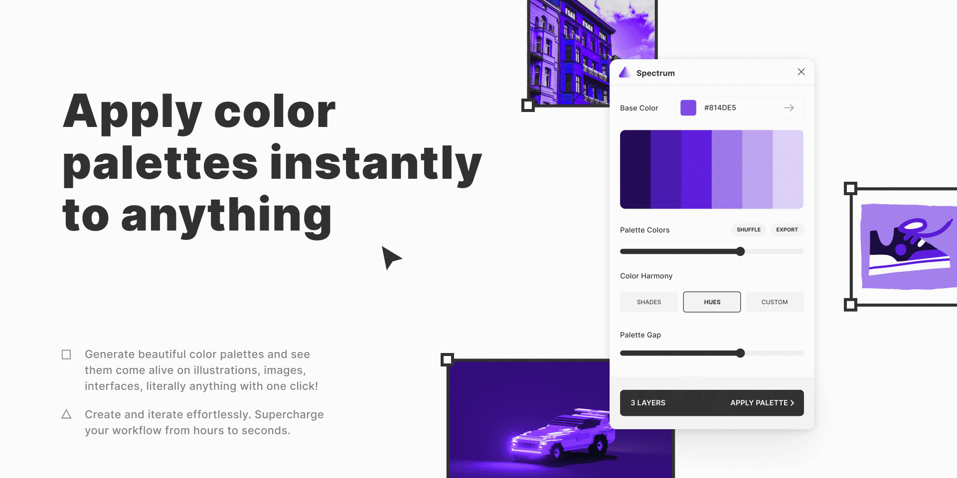 Spectrum: Figma Plugin & Web App: Generate color palettes and apply ...