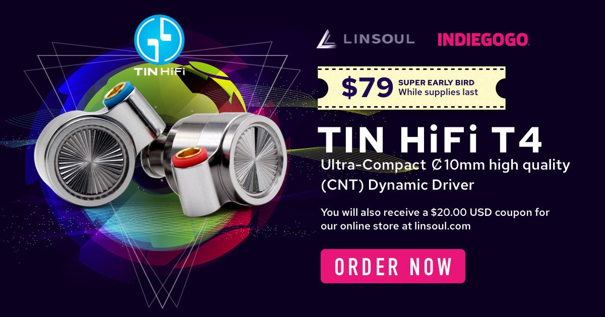 TIN HIFI T4: 10mm carbon nanotube In ear monitor earphones | Product Hunt