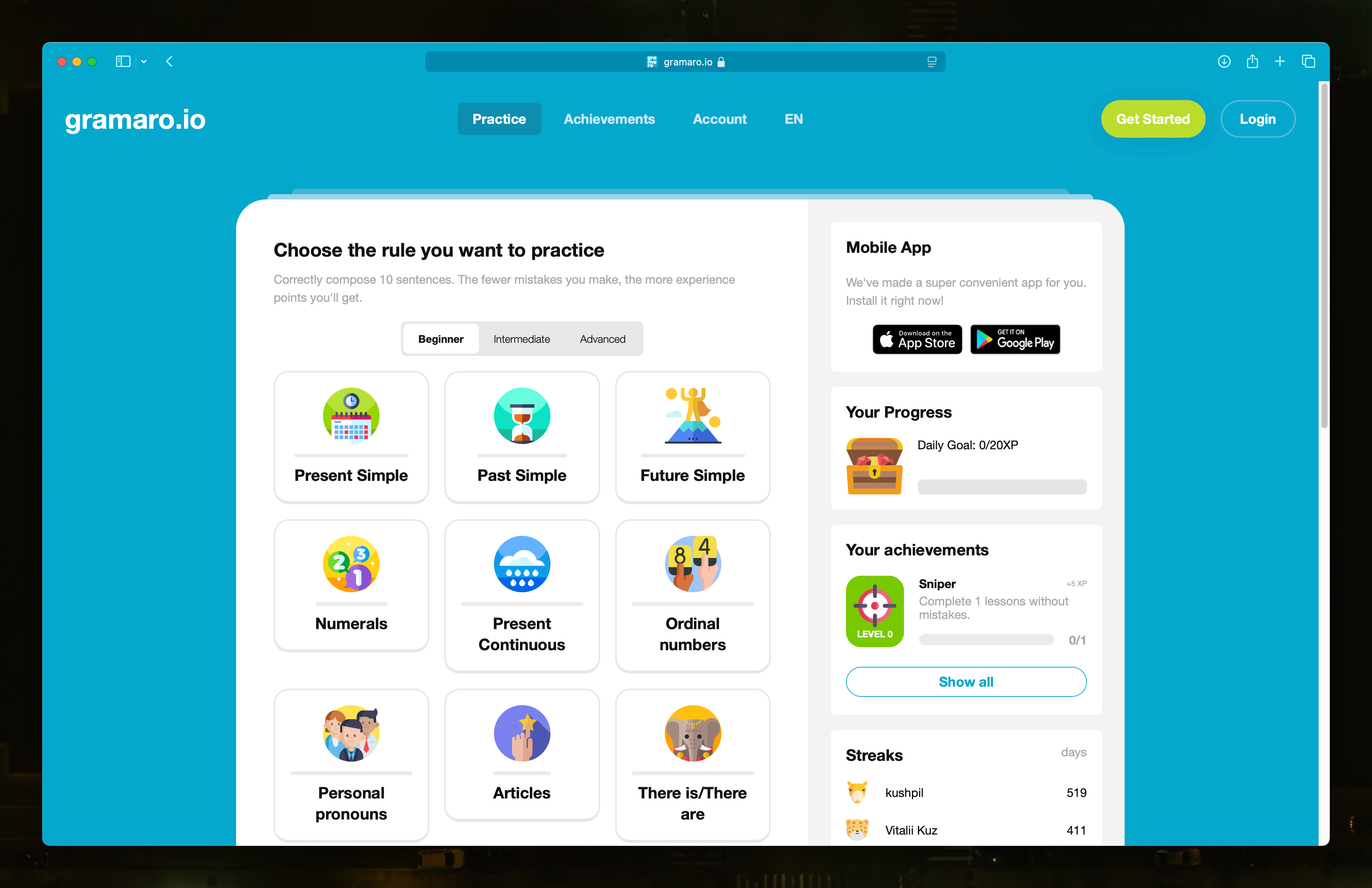 Gramaro - Learn English grammar: Online english grammar | Product Hunt