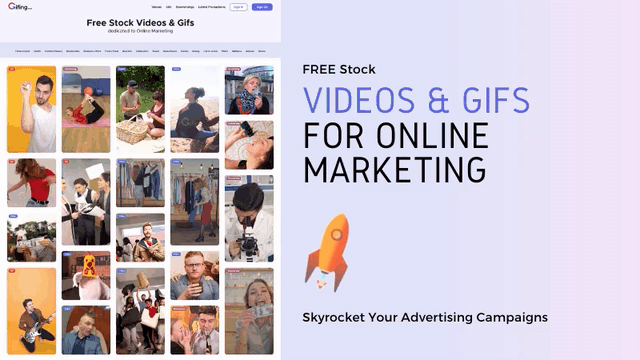 Free stock videos & GIFs for marketing - Gifing | Product Hunt
