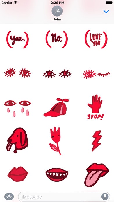 (RED) iMessage sticker app - Product Information, Latest Updates, and ...