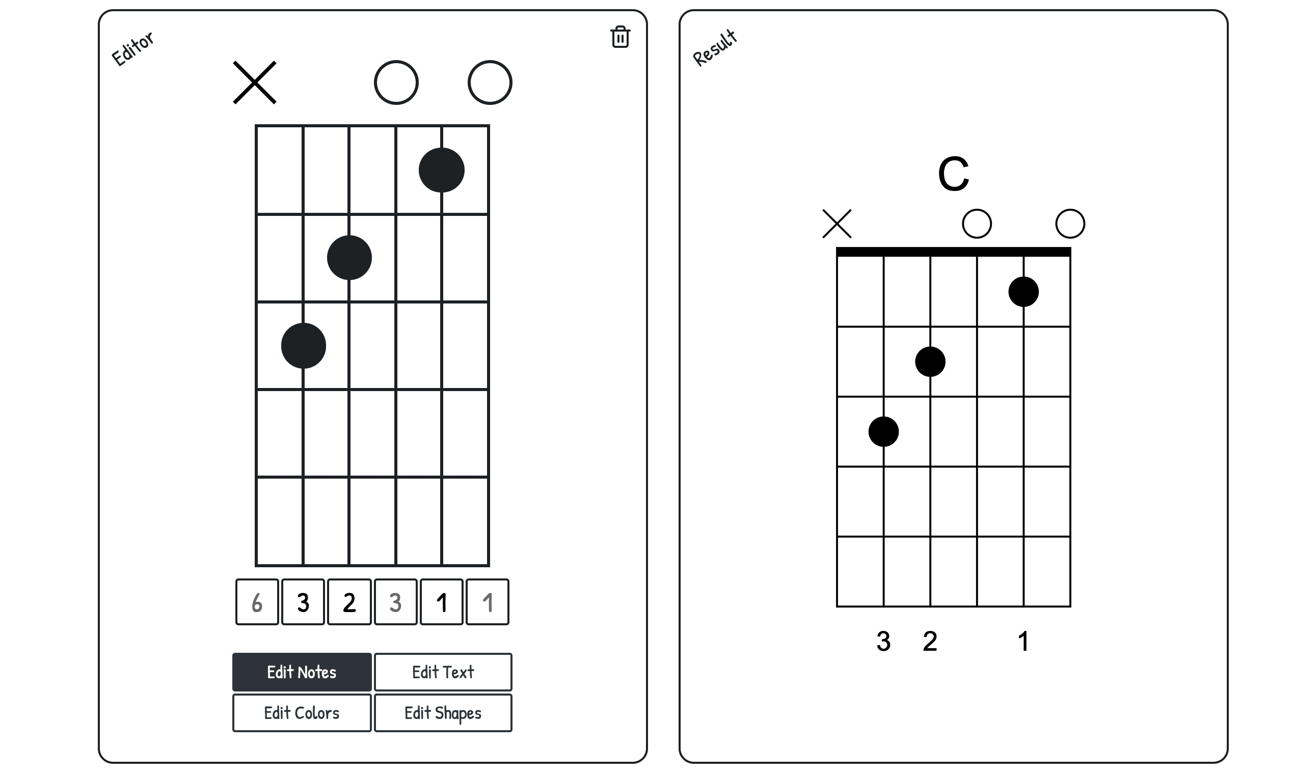ChordPic: Create beautiful guitar chord diagrams | Product Hunt