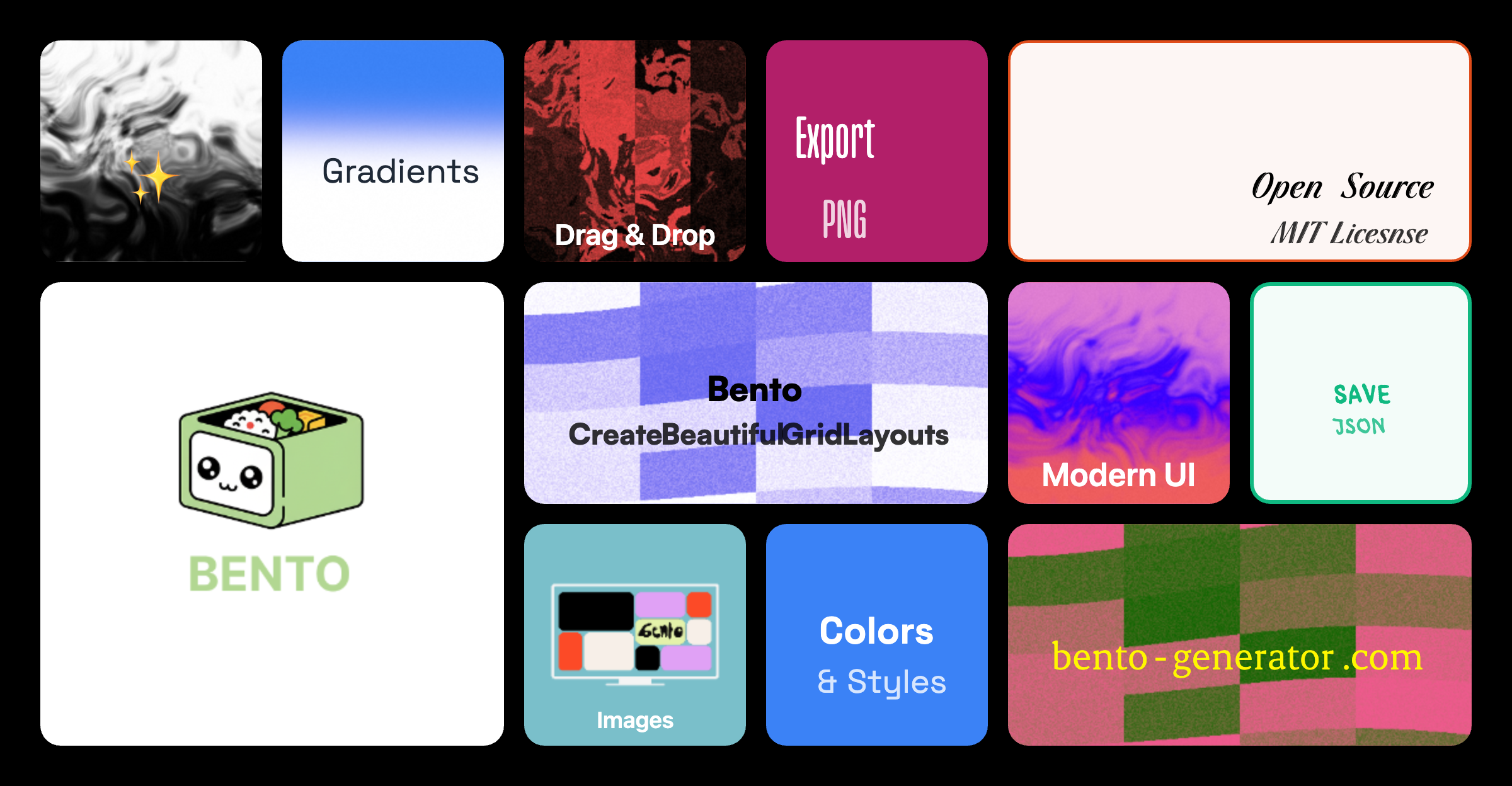 Bento Grid Generator: Create beautiful bento layouts online | Product Hunt