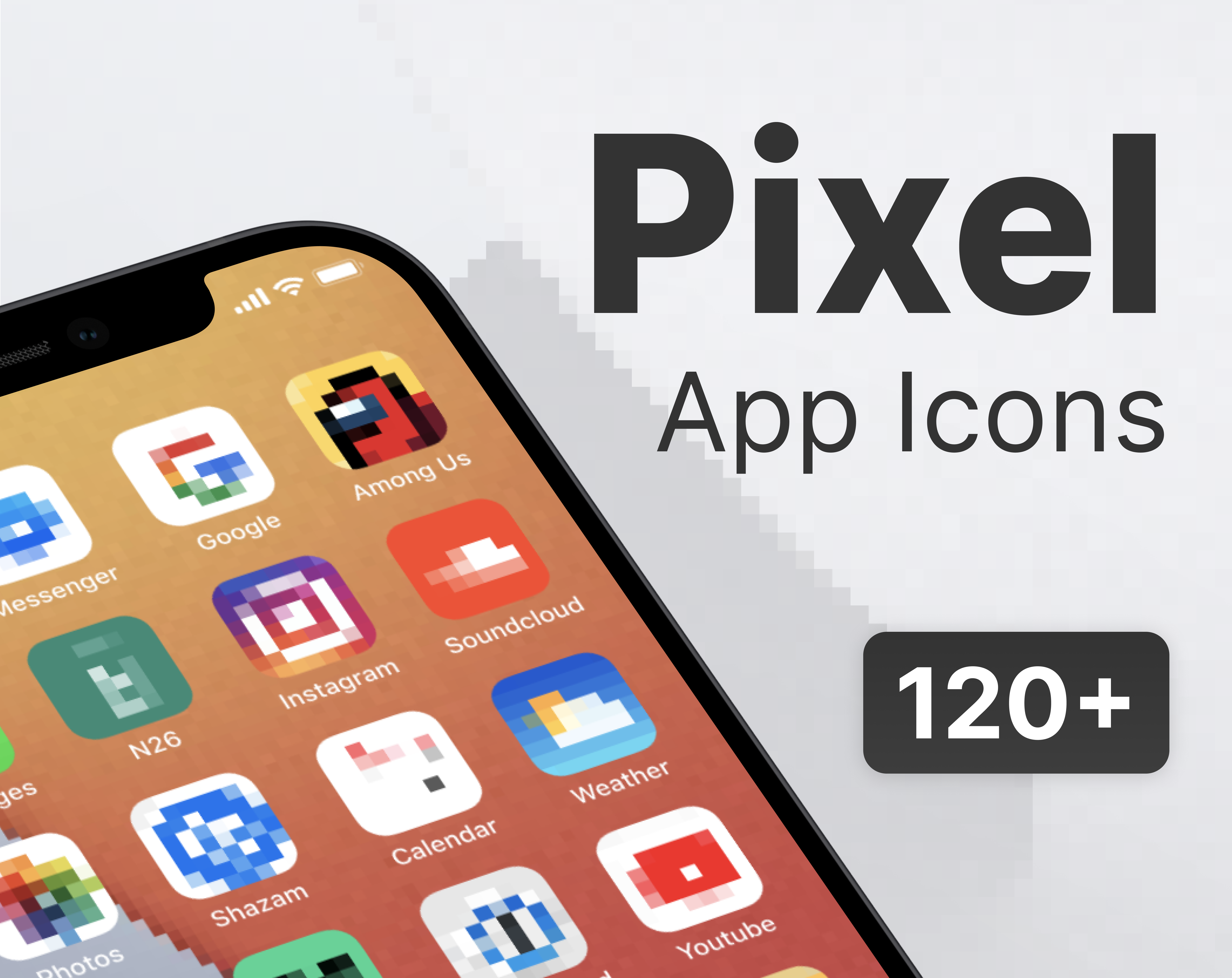 Pixel iOS App Icons: Pixelate your home screen with custom designed app ...