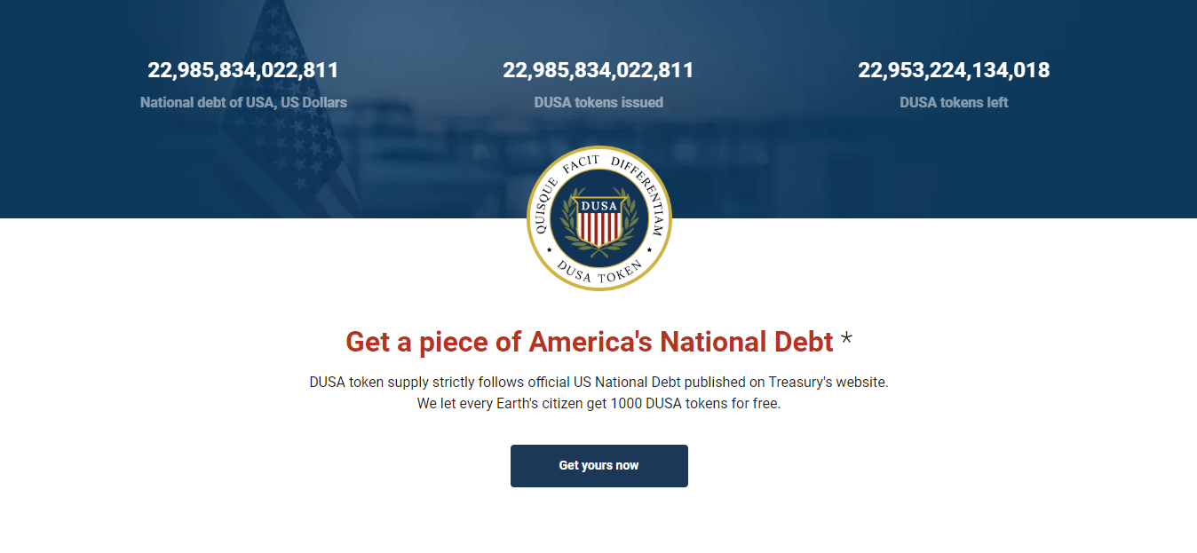 DUSA - Tokenized US National Debt Makers and Employees (2025) | Product ...