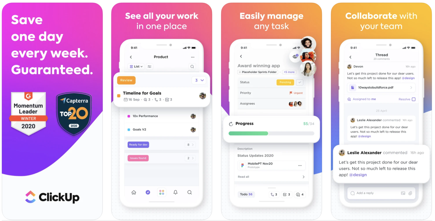ClickUp - Simplify work and get more done | Product Hunt