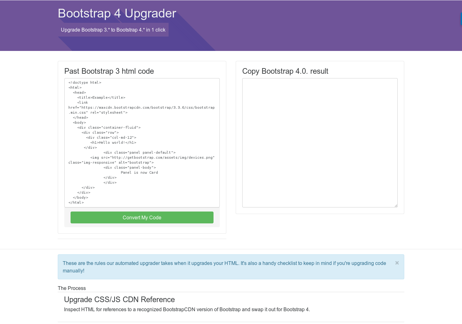 Bootstrap 4 Upgrader Product Information and Latest Updates (2025 ...