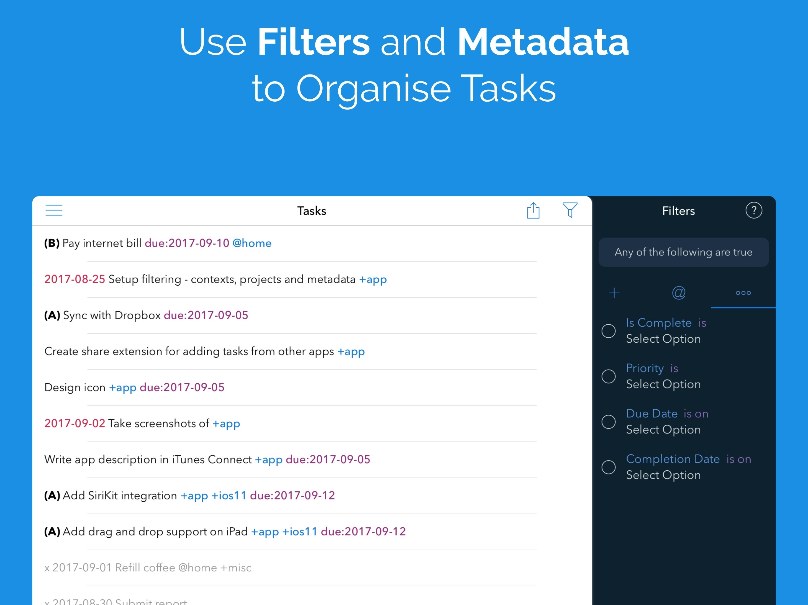 Todotxt+: Manage Tasks using Plain Text | Product Hunt
