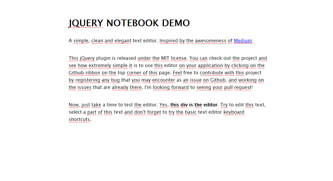 JQuery Notebook (Text Editor) Product Information and Latest Updates ...