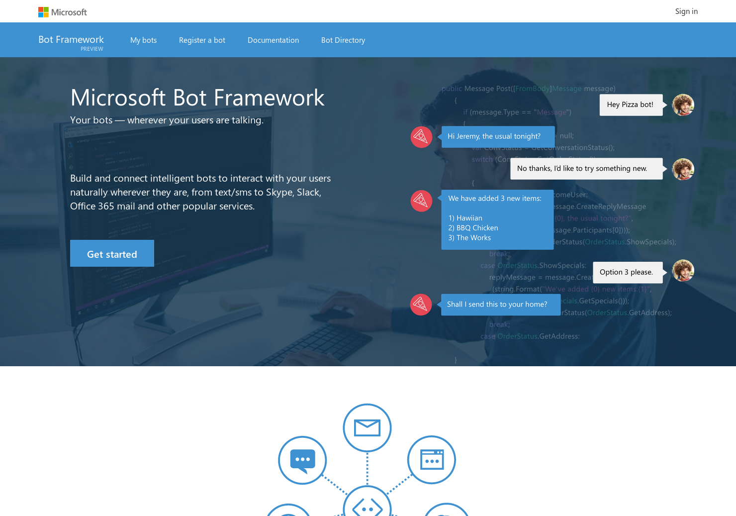 Microsoft Bot Framework: Build intelligent bots for sms, Slack, Skype and more | Product Hunt