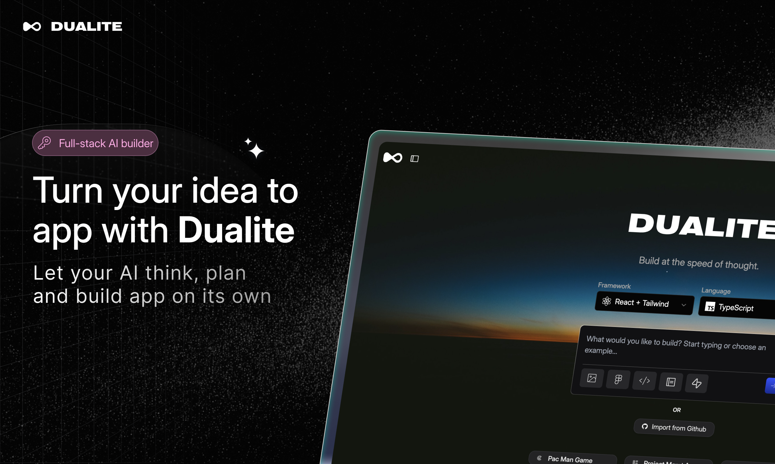 Dualite: Agent to turn your idea into app | Product Hunt