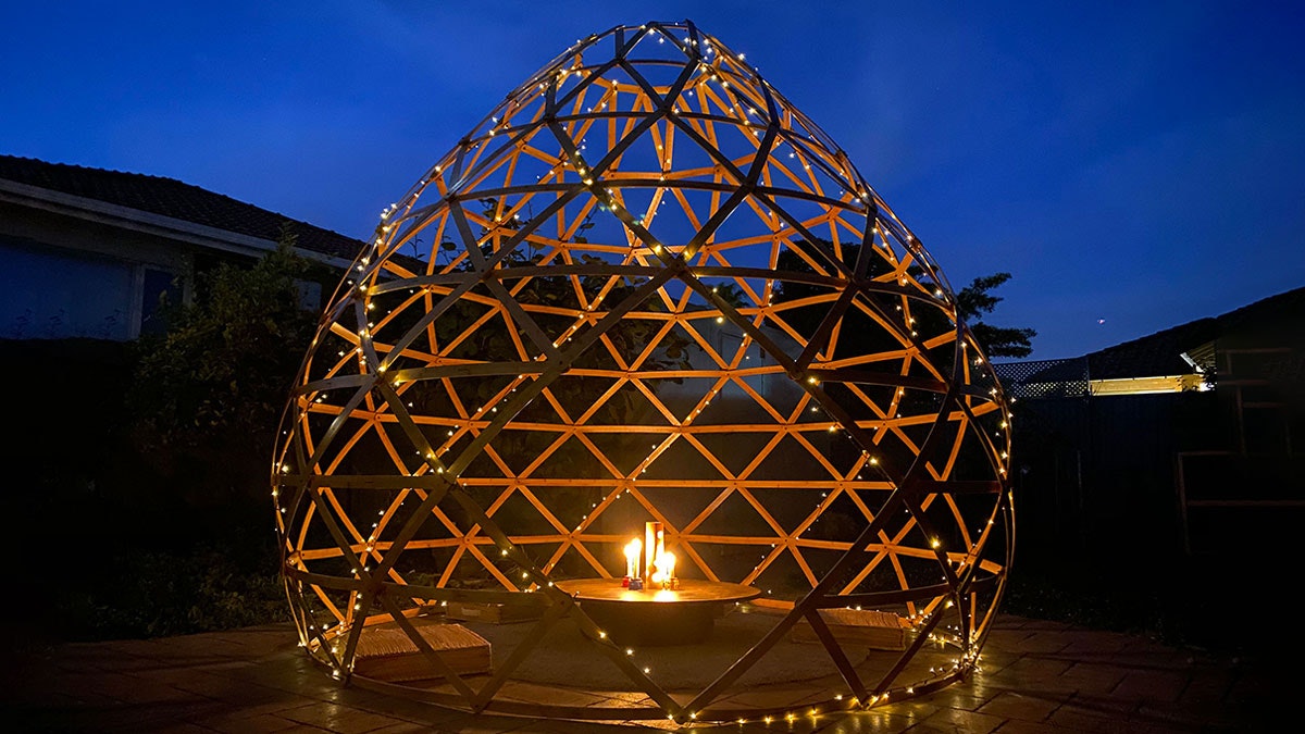 Giant Grass Zome Building Kit: Dynamic DIY shelter developed by Giant ...