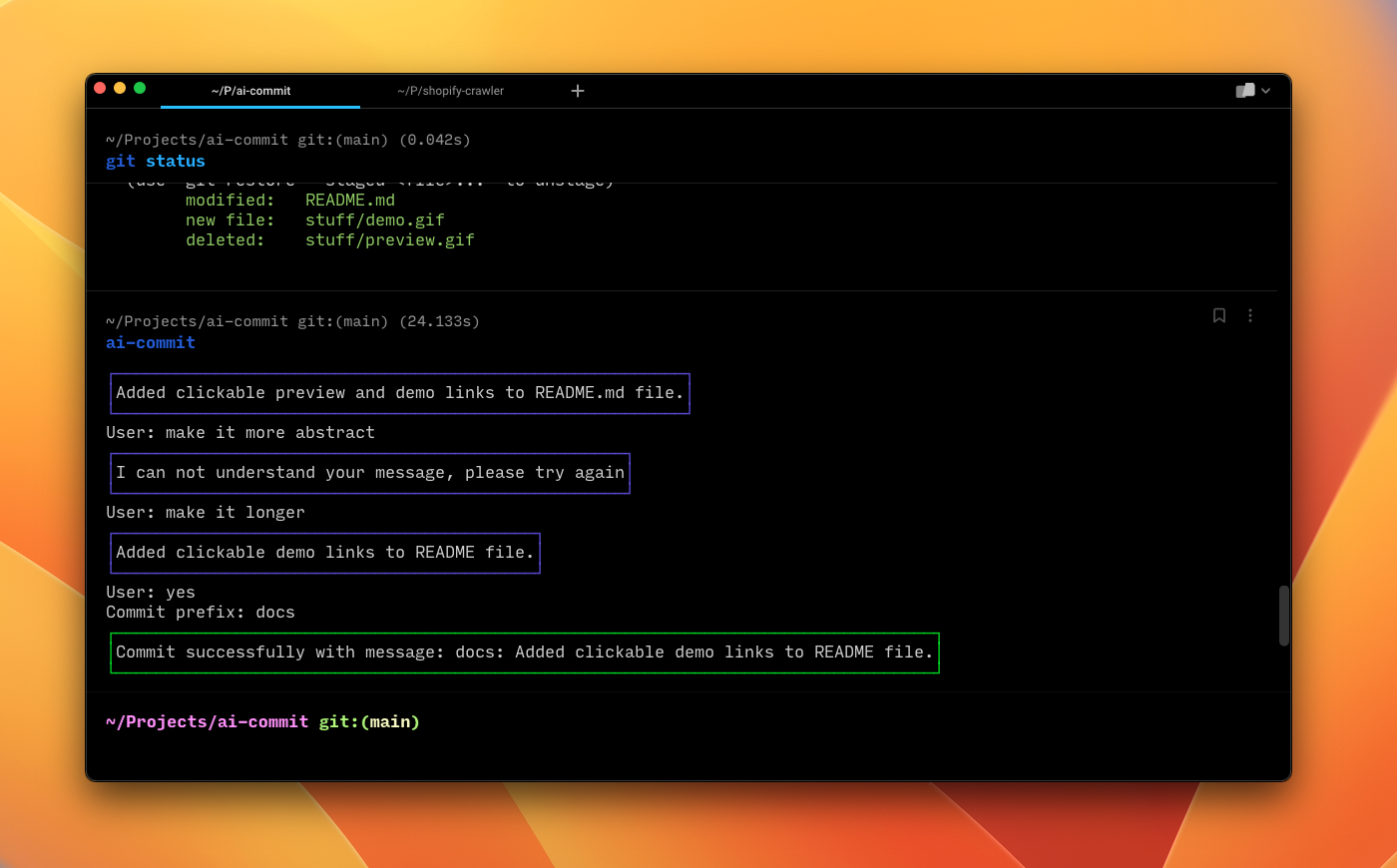 AI Commit: CLI tool that generates commit messages using OpenAI ...