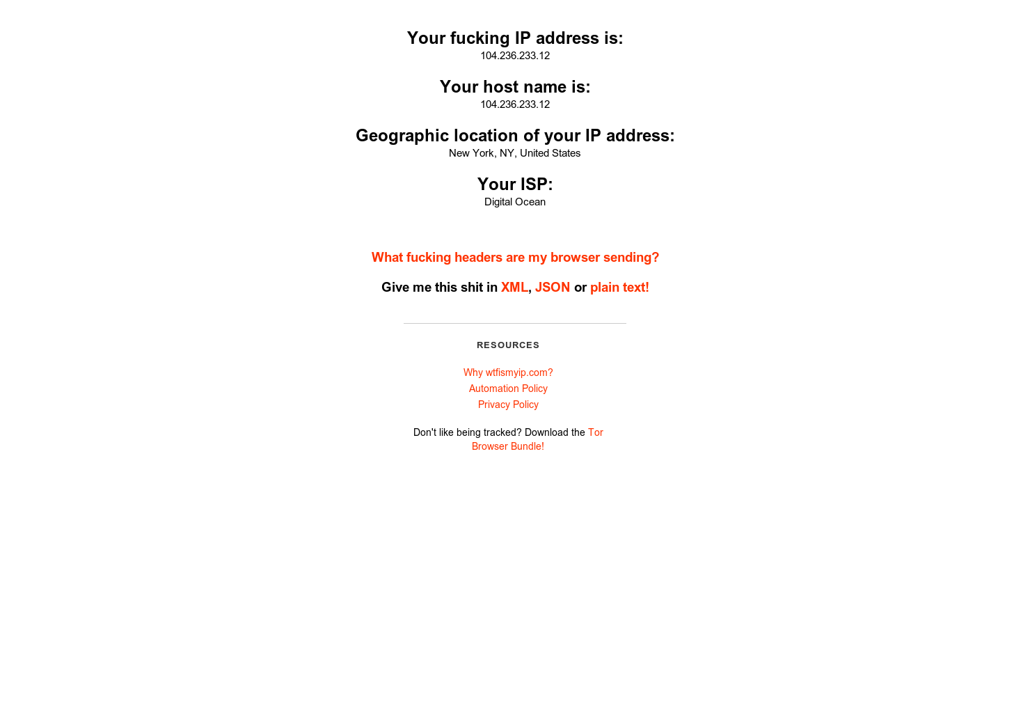 WTF is my IP?!?!?? - Product Information, Latest Updates, and Reviews ...