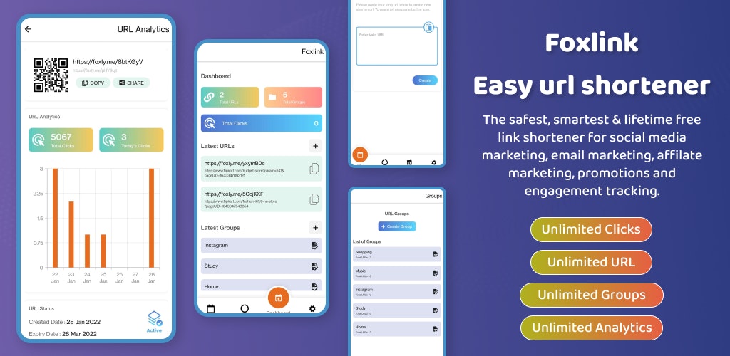 Foxlink - Easy url shortener - Product Information, Latest Updates, and ...